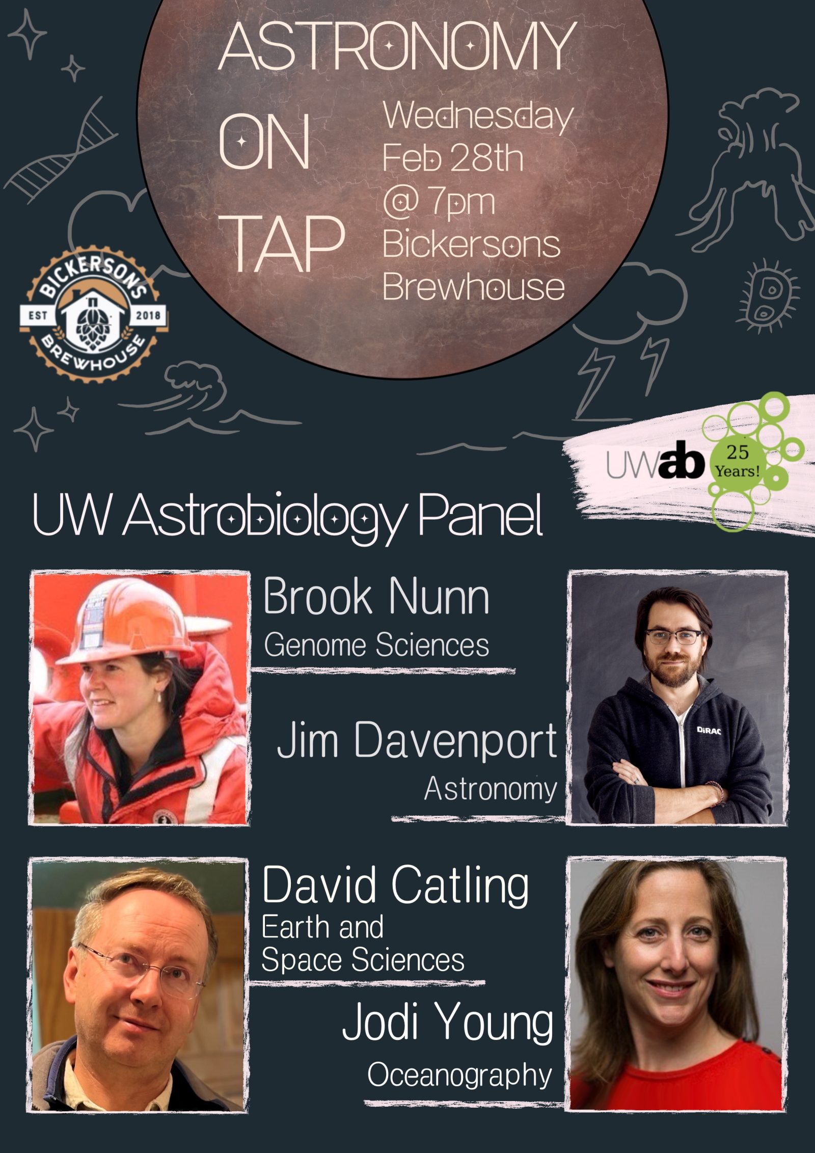 UWAB 25th Anniversary Kickoff Event— Astronomy on Tap – uwastrobiology