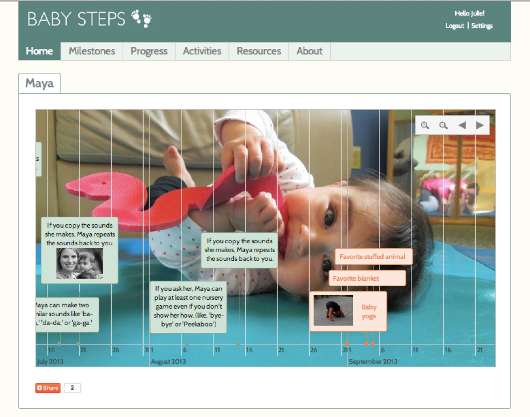 Baby Steps | Computing for Healthy Living & Learning Lab
