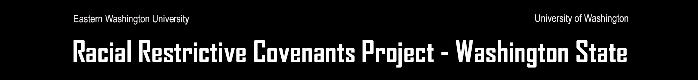 Racial Restrictive Covenant Project - Washington