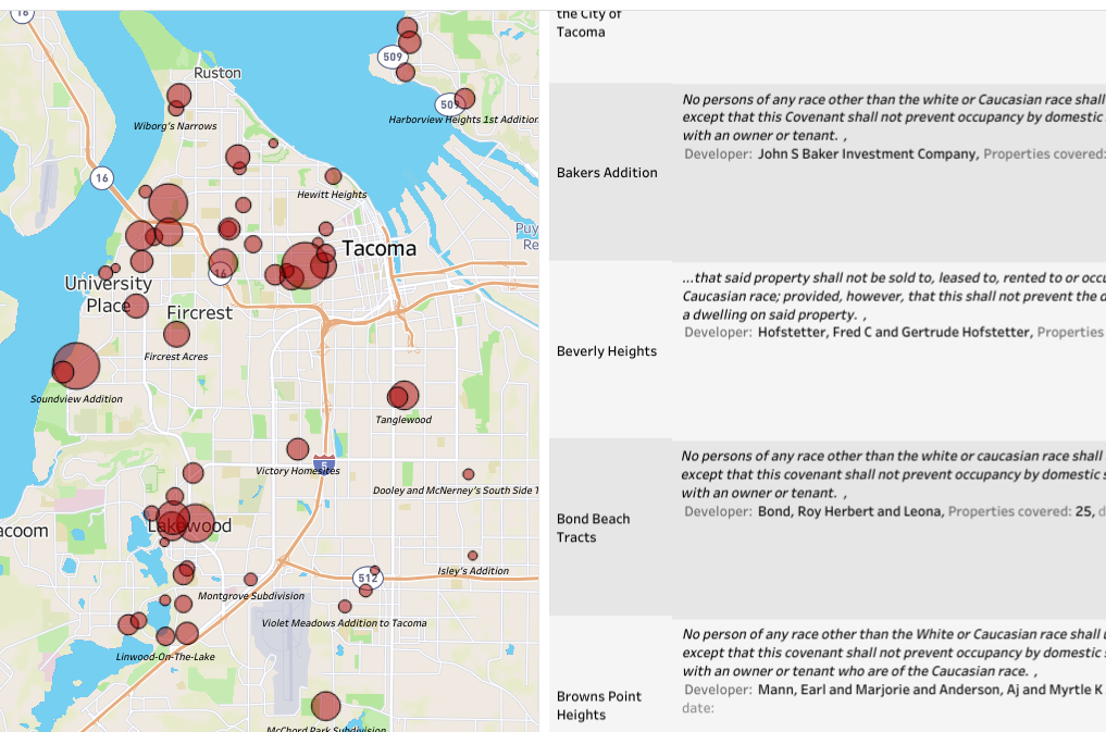 Restricted Properties - Tacoma and Pierce County - Racial Restrictive ...