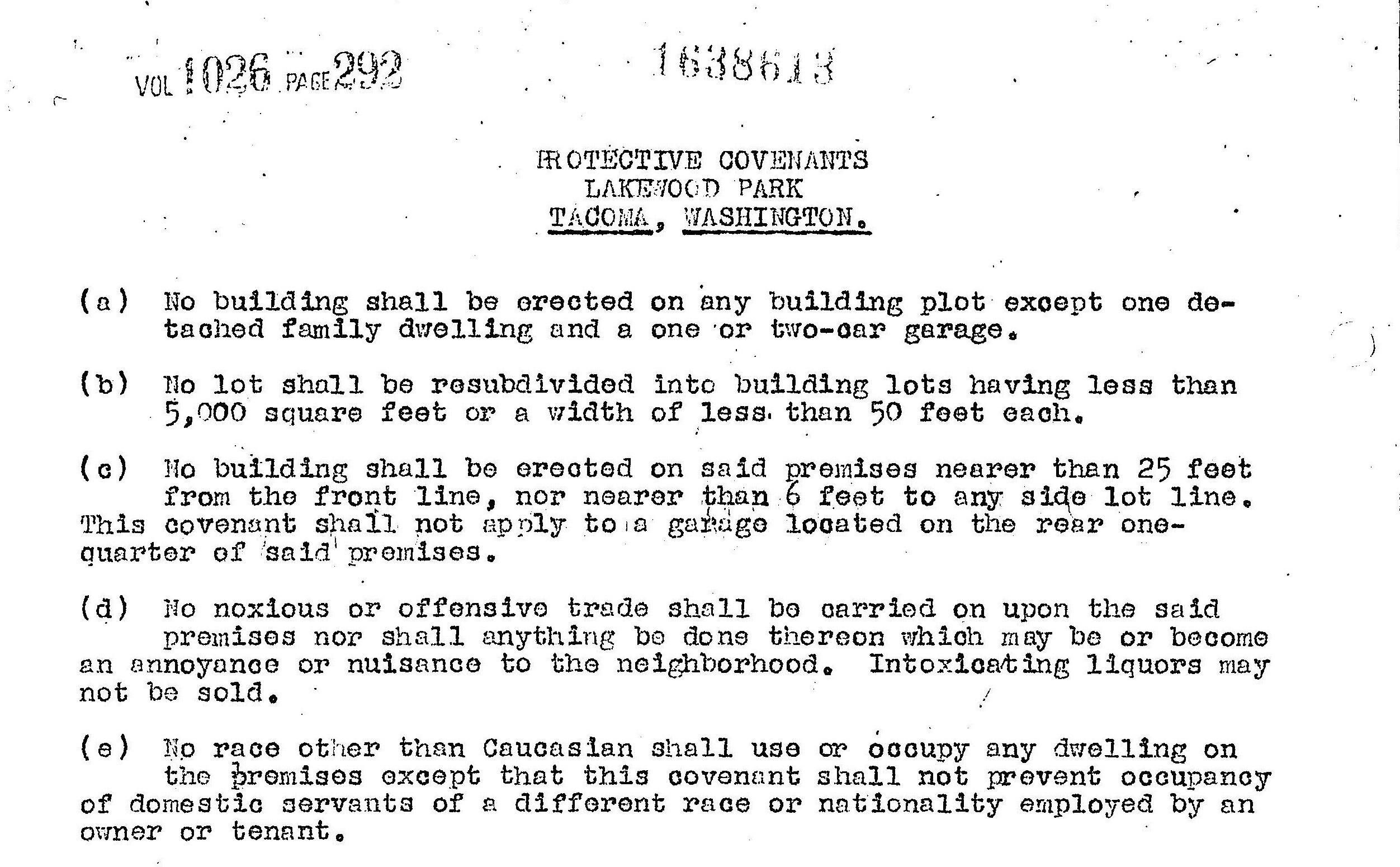 Tacoma’s History of Racial Exclusion, Segregation, and Housing - Racial ...