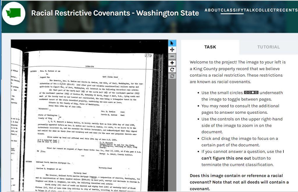 Racial Restrictive Covenants Project - Washington