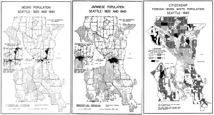 Seattle Racial and Ethnic Populations Map