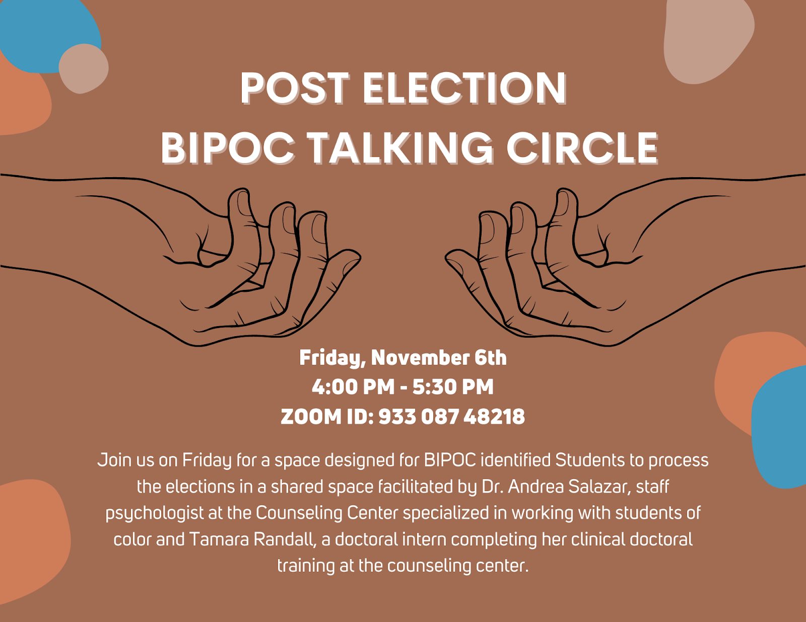 Post election BIPOC Talking Circle | Samuel E. Kelly Ethnic Cultural Center