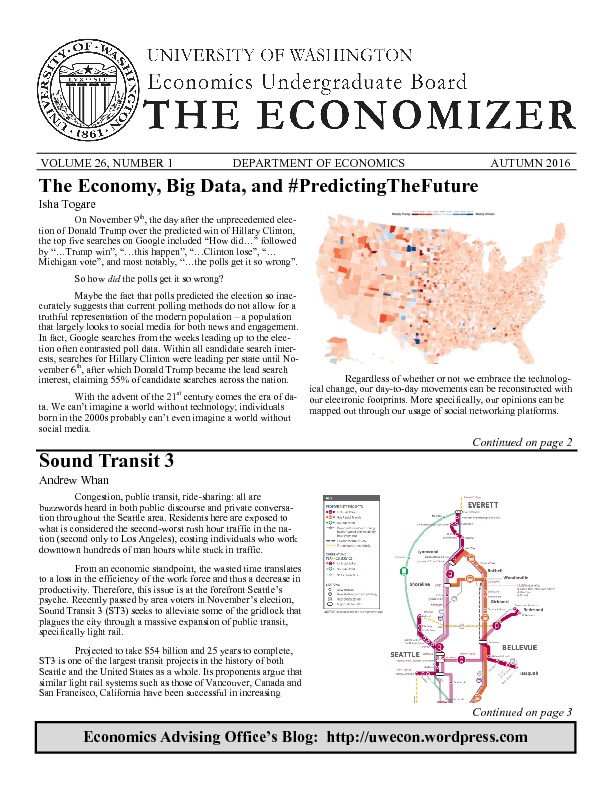 The Economizer – Economics Undergraduate Board