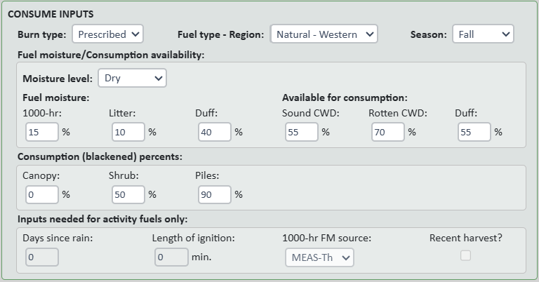FFT Online Help Documentation: EV Form