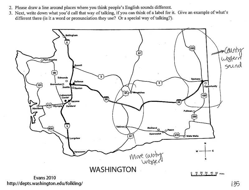 Seattle to Spokane: Mapping English in Washington State