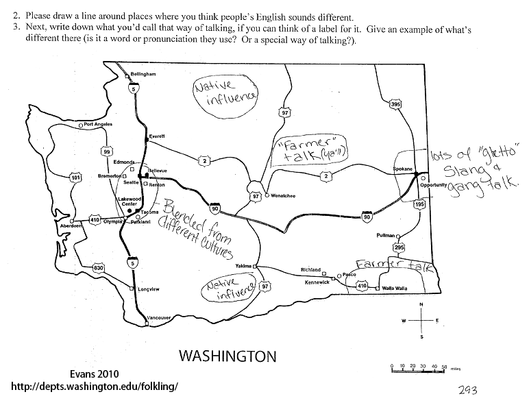 Seattle to Spokane: Mapping English in Washington State