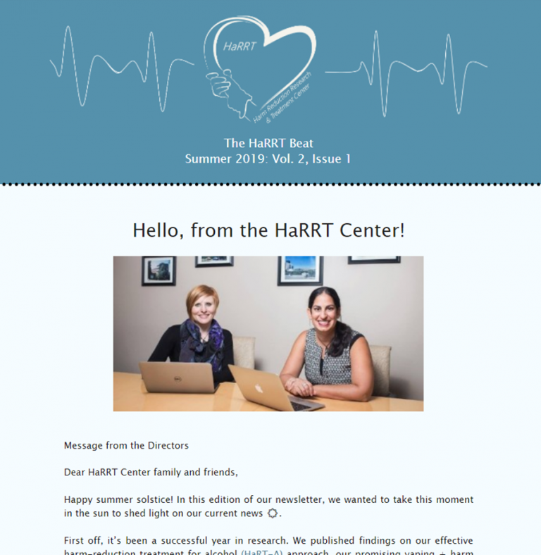 The latest edition of the HaRRT Beat has been released! – HaRRT Center