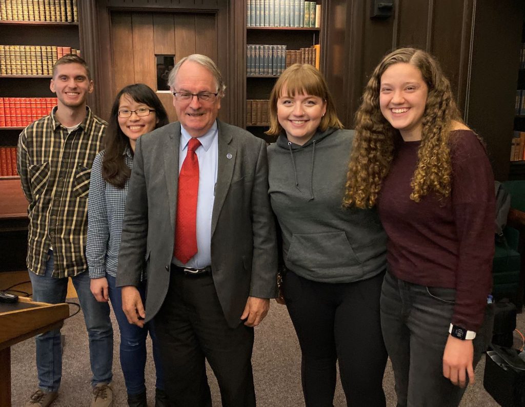 InFab lab members meet Dr. M. Stanley Whittingham (2019 Nobel Laureate ...