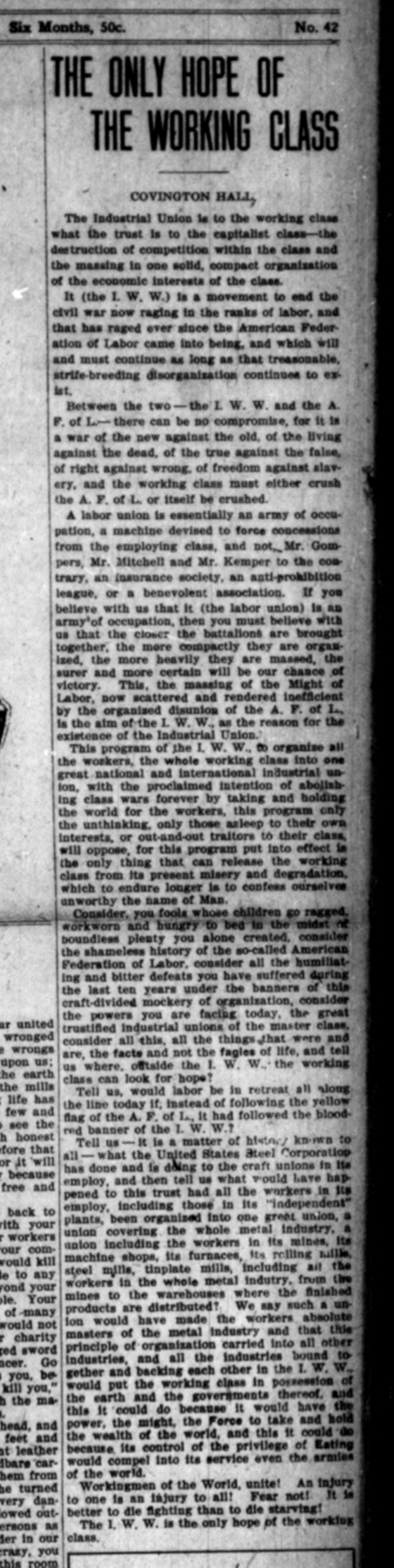 The Industrial Worker - IWW newspaper published in Spokane and Seattle ...