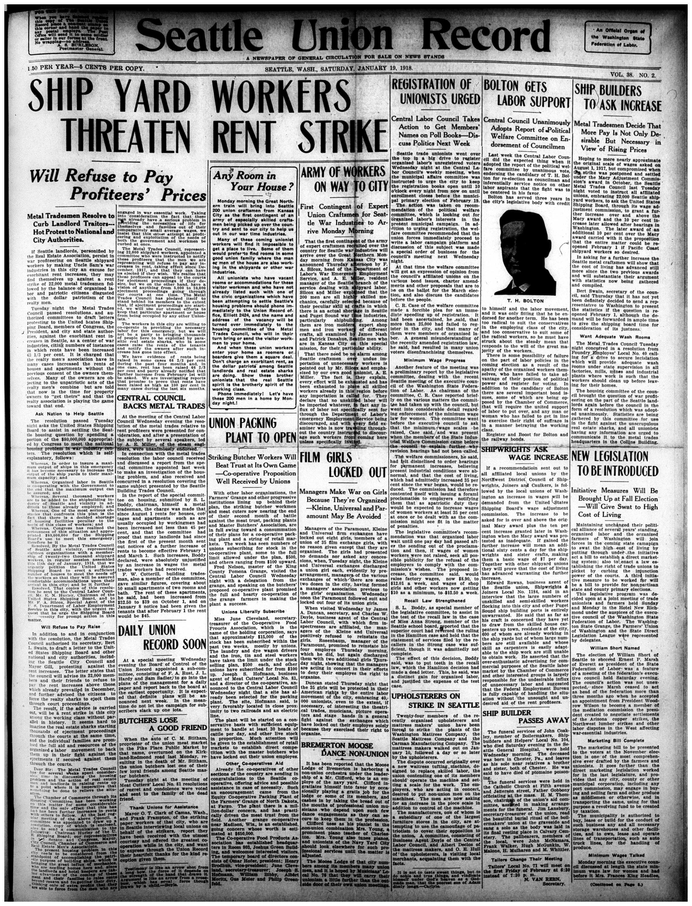 Seattle General Strike: News Coverage