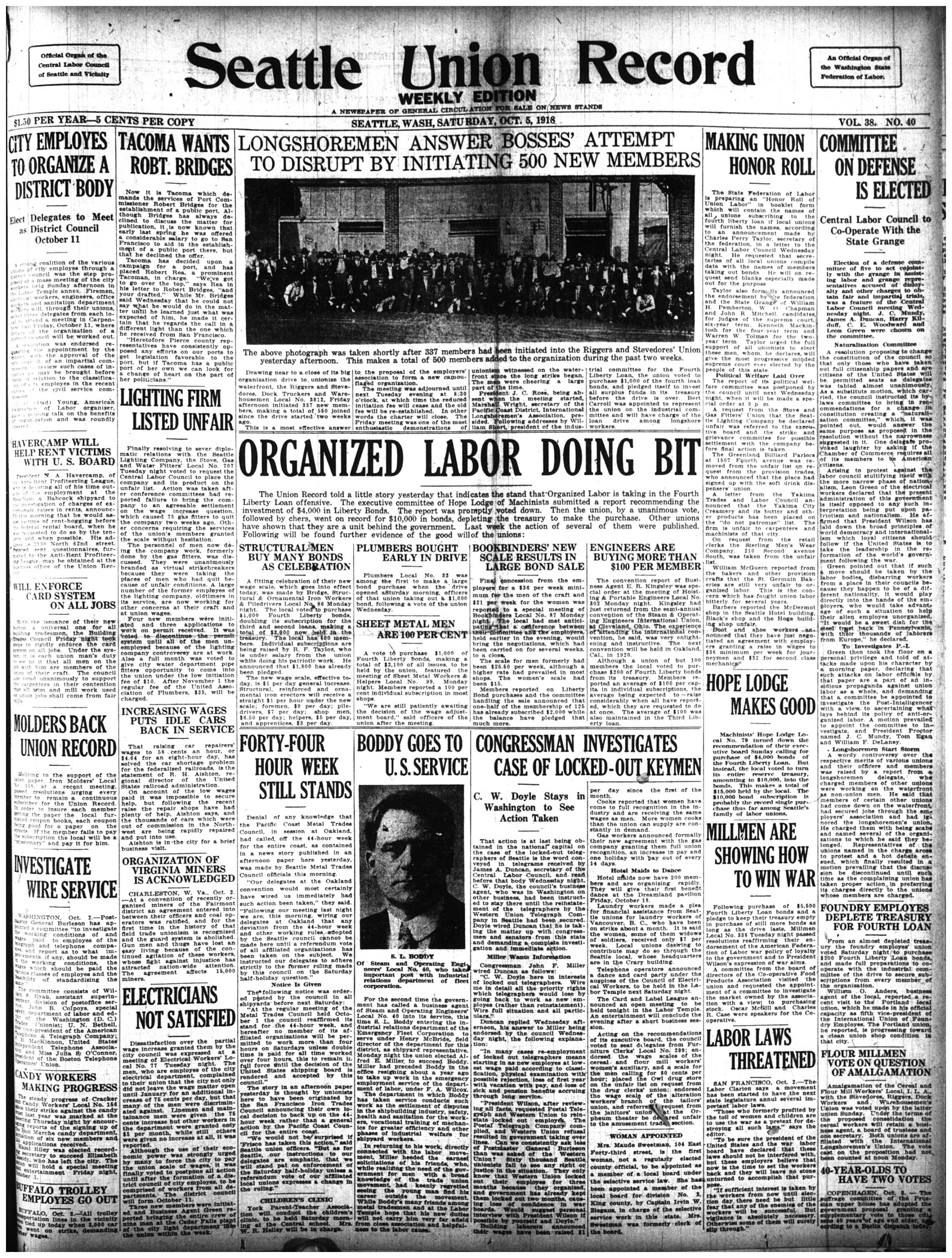 Seattle General Strike: News Coverage