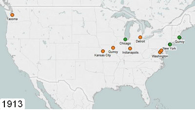 NAACP History and Geography 1909-1980 - Mapping American Social Movements