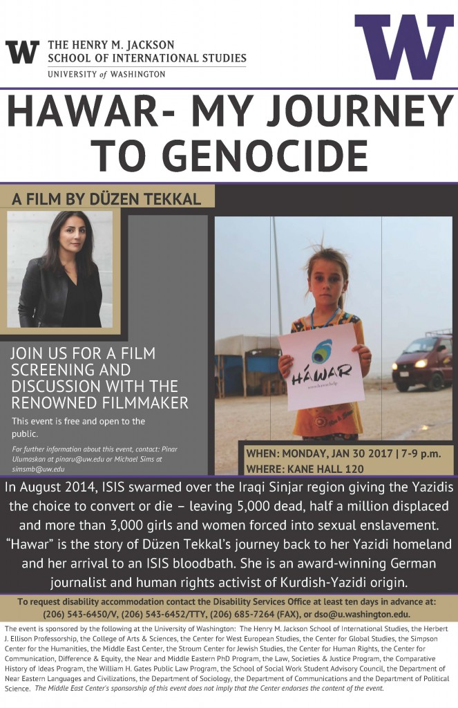 Free Film Screening – Hawar: My Journey to Genocide – Jan 30th at 7pm ...