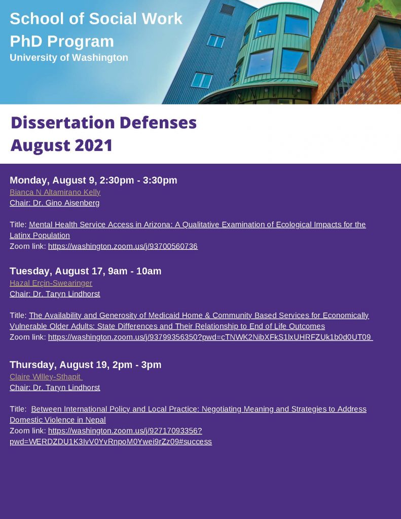 2021 August :SSW MSW Blog - washington.edu