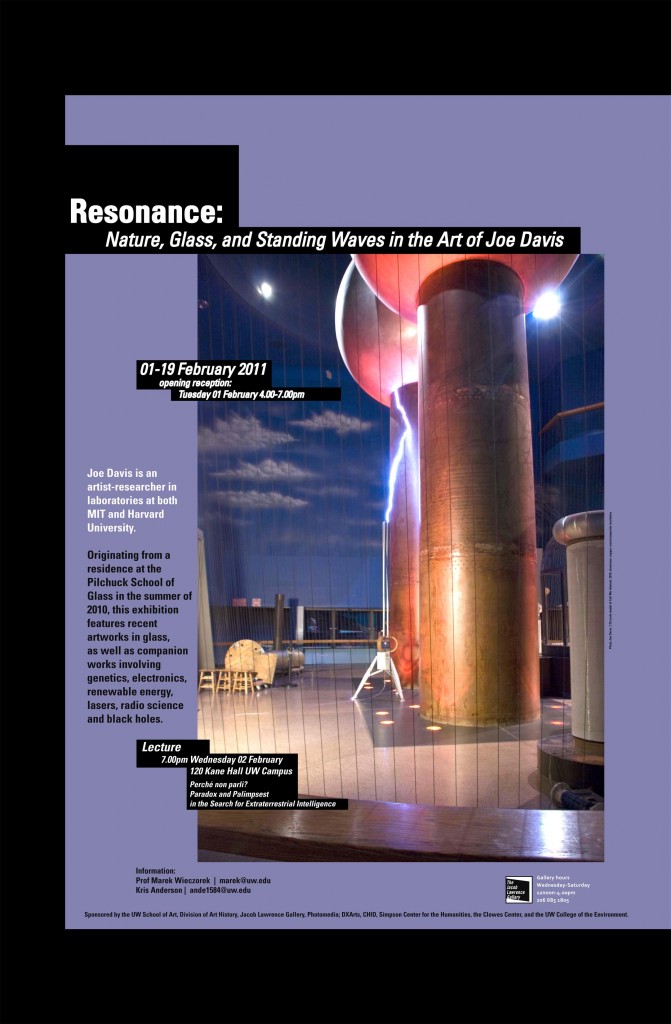 Joe Davis Exhibit and Lecture | School of Art News + Events