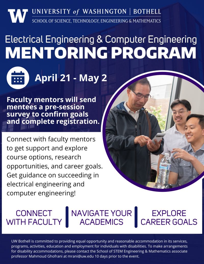 UW Bothell Electrical Engineering & Computer Engineering Mentoring Program – CONNECTED HUSKIES
