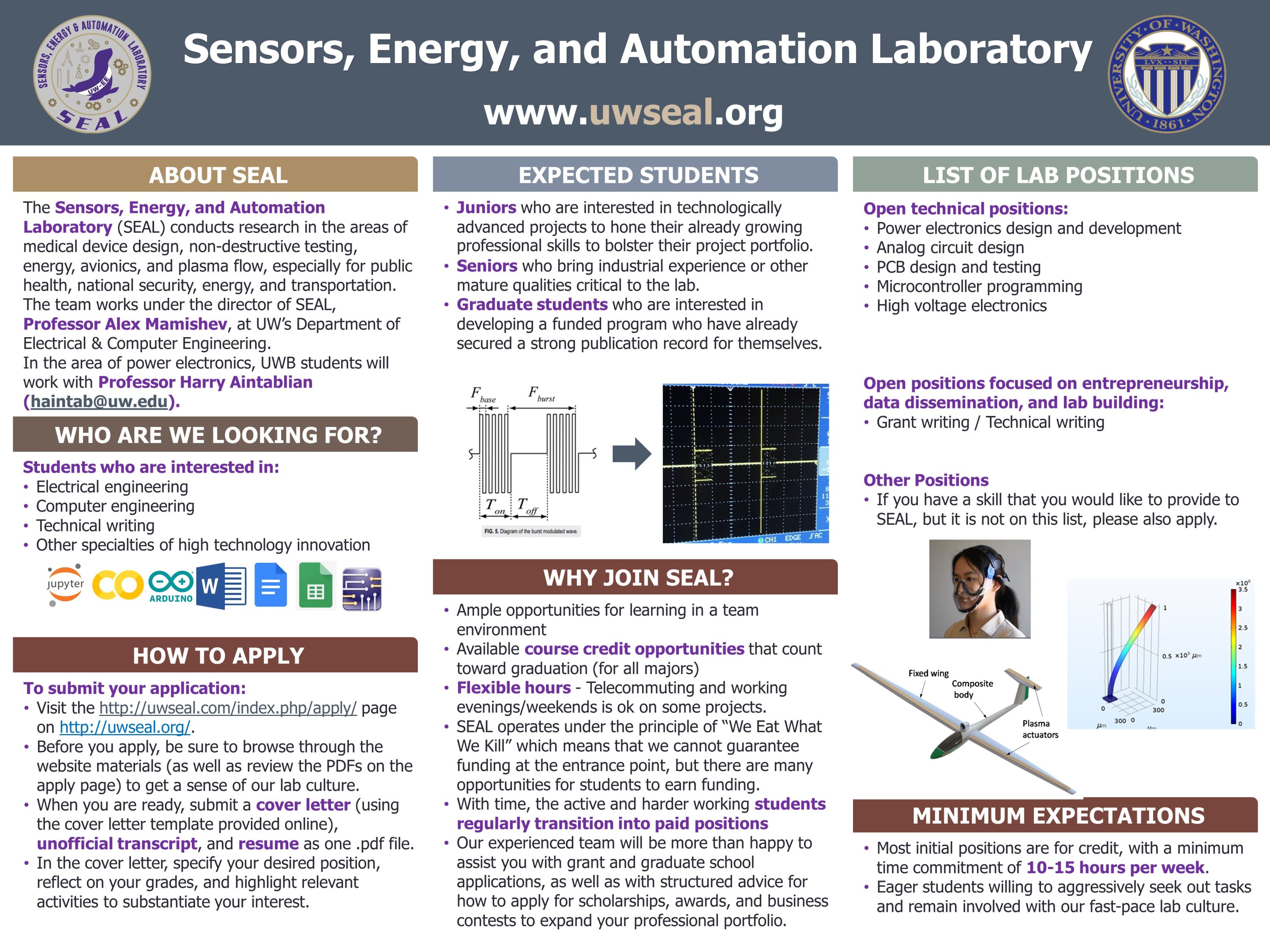 SEAL Research Positions in Power Electronics – CONNECTED HUSKIES