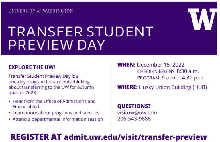 UW Transfer News – UW Opportunities for prospective transfer students