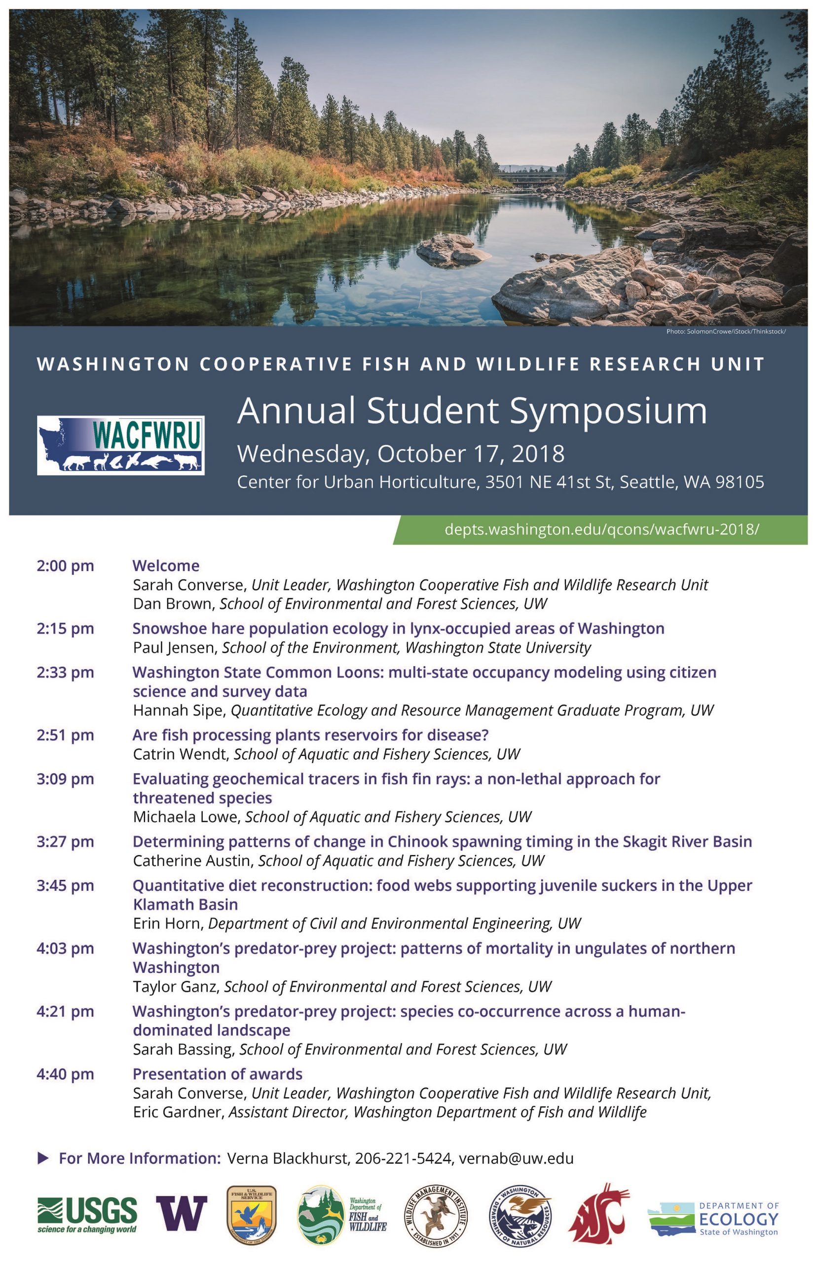2018 Annual Graduate Student Symposium – Washington Cooperative Fish ...