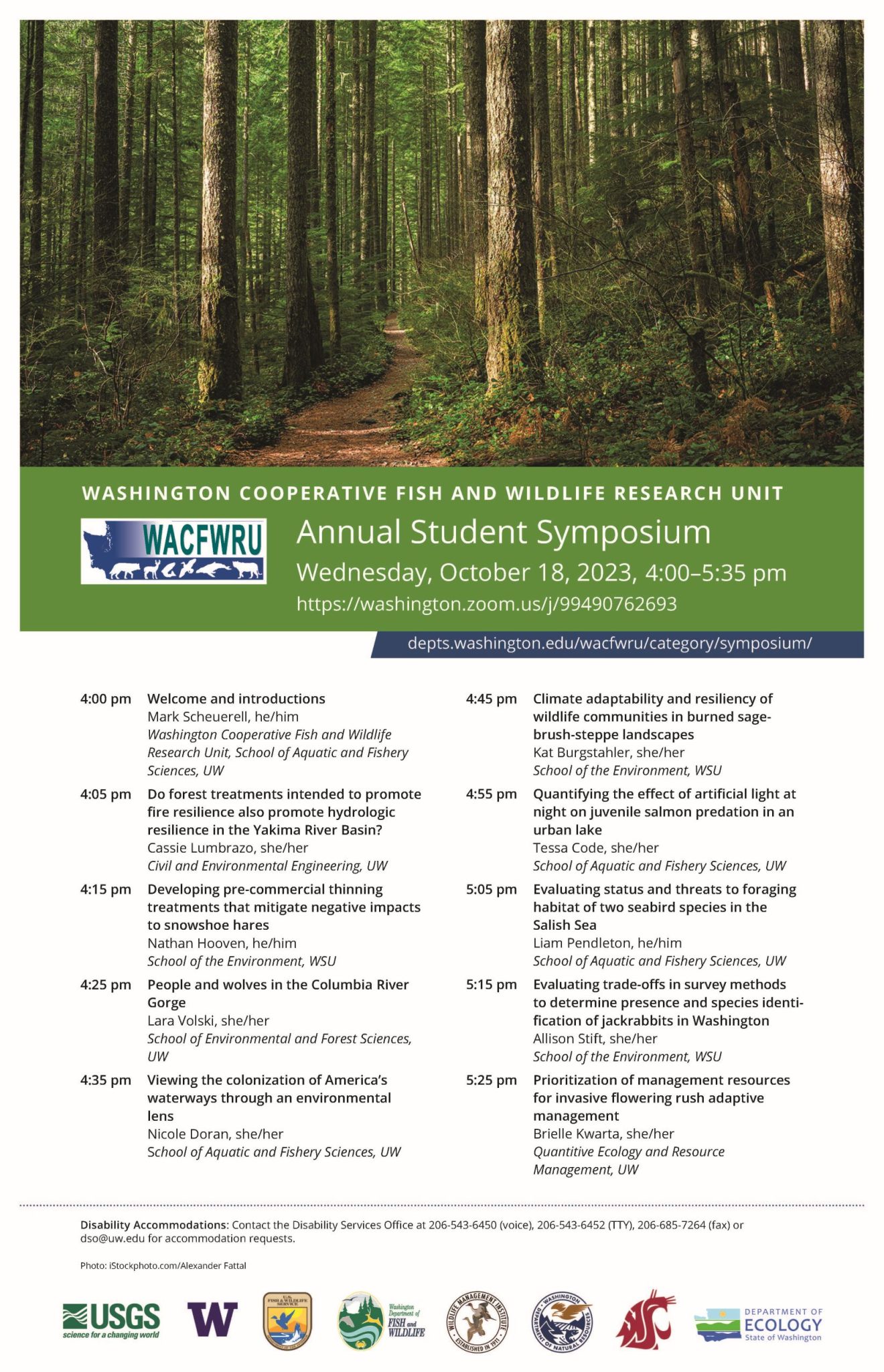 2023 Graduate Student Symposium – Washington Cooperative Fish and ...